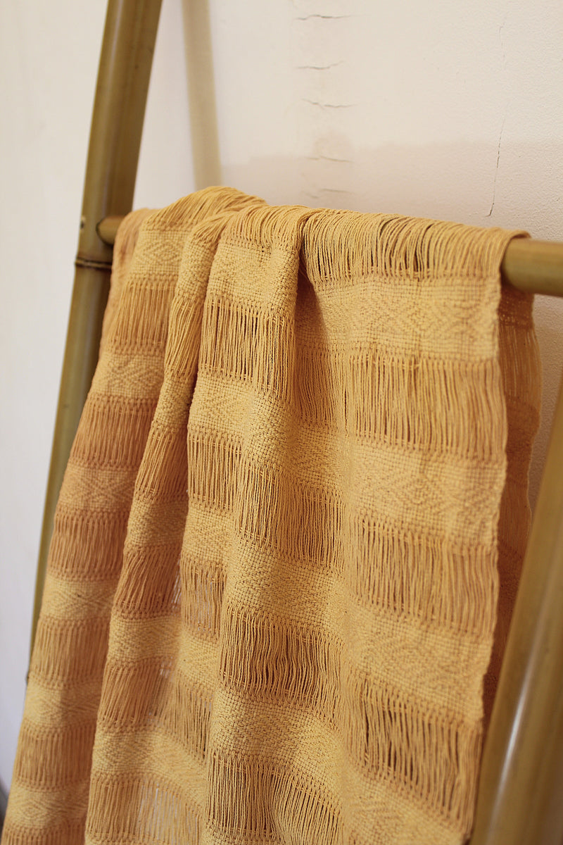 FRAYED BEIGE REBOZO – Antama Textiles